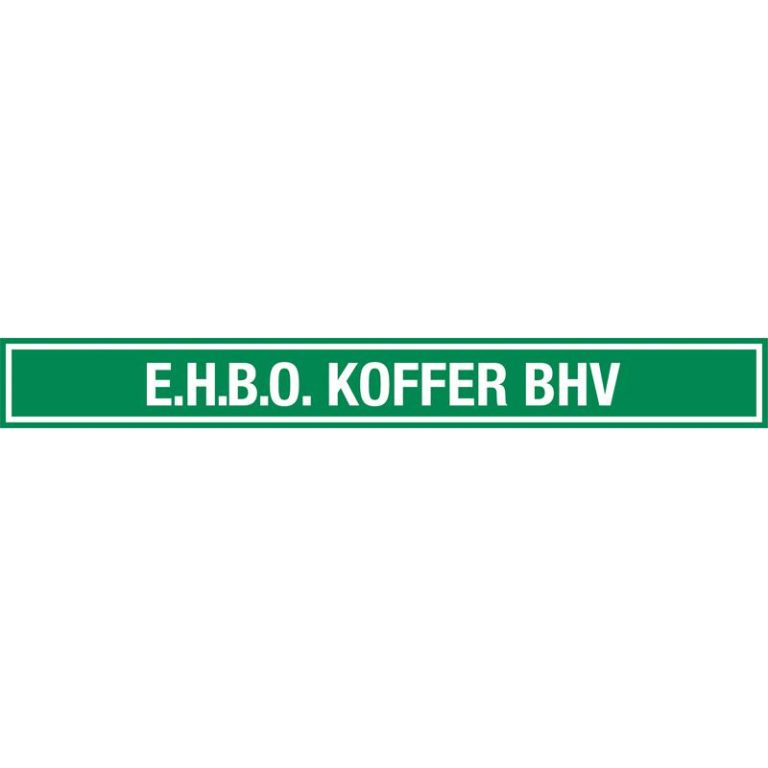 Sticker 'EHBO Koffer BHV' | SportMed