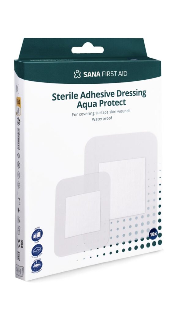 Steriele eilandpleisters Aqua Protect – Waterdicht | Sana First Aid